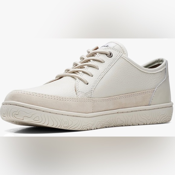 Clarks | Shoes | New Clarks Hodson Lace Sneaker Mens Size 75 Ivory ...
